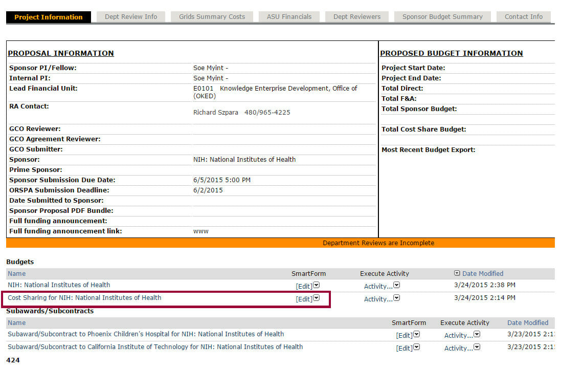 ERA budgets guide - Research Administration